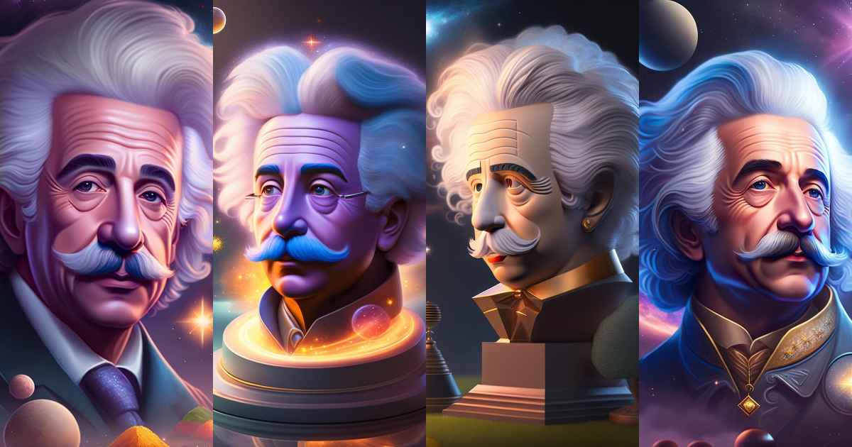 Lexica - Craft a timeless sculpture of Albert Einstein, portraying him ...