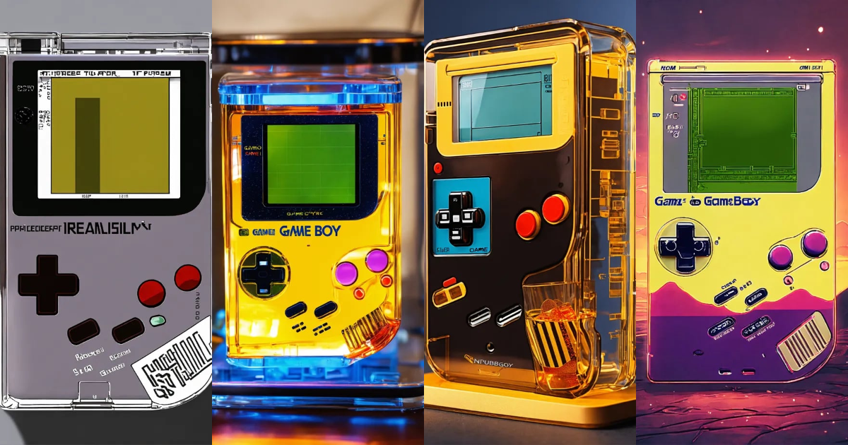 Lexica - Realistic game boy retro clear glass