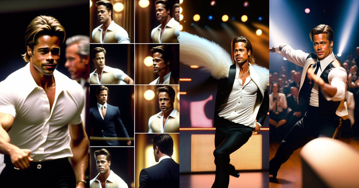 Lexica - Brad Pitt dancing