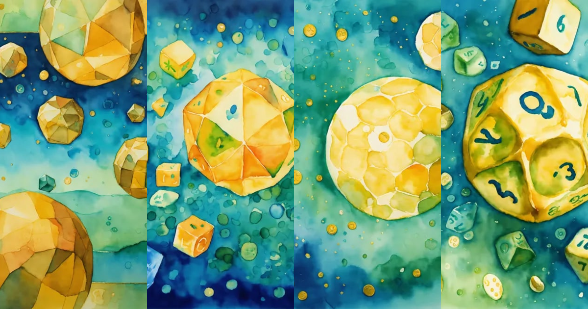 Lexica - Watercolor painting representing abstract probabilistic ...