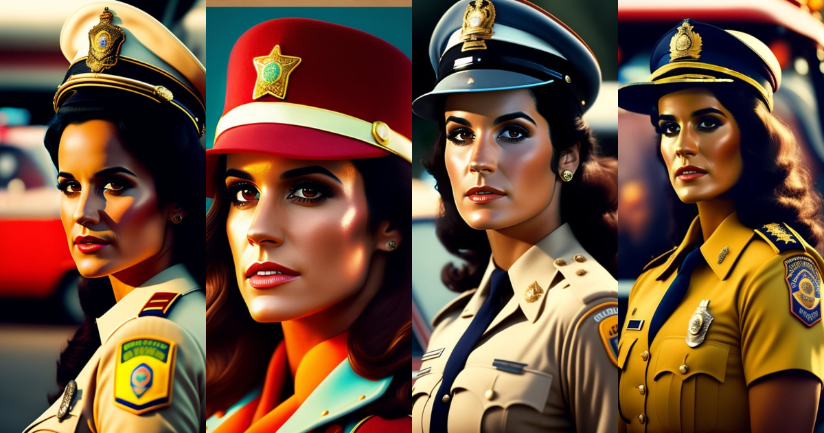 Lexica - Melissa fumero as a police officer, fashion makeup 70s , retro ...