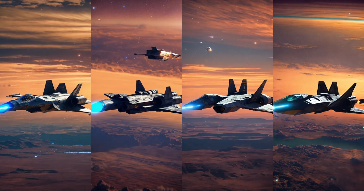 Lexica - Ultra realistic photo of a highly advanced space fighter