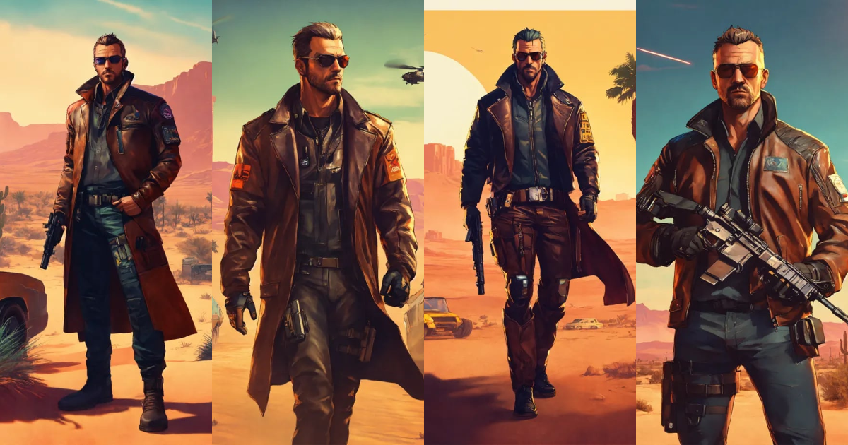Lexica - A cyberpunk professor nomad, smart and tough in leather jacket ...