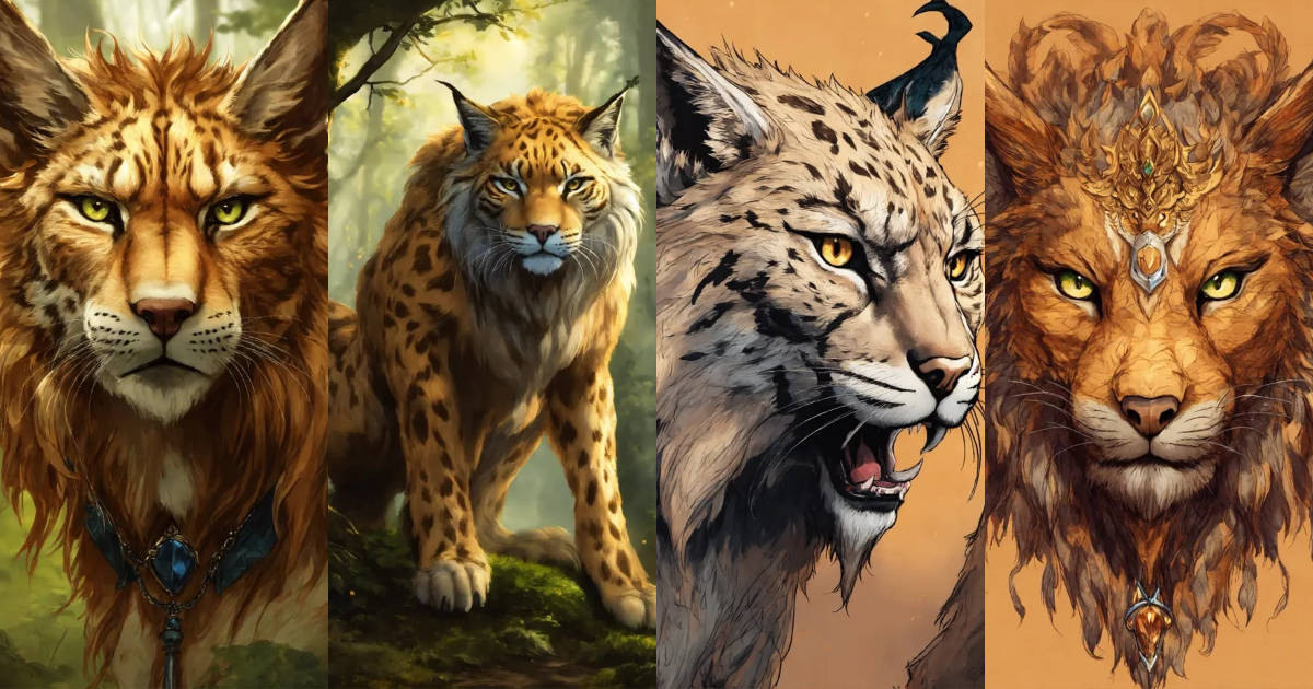 Lexica - The elven beast is a predator, with the head of a lynx ...