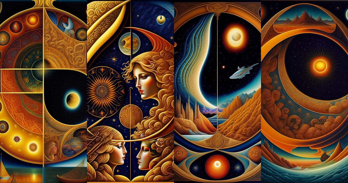 Lexica - The north surrealist zodiac, art by johfra bosschart