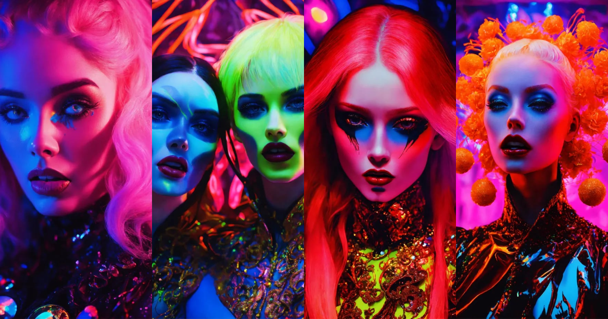 Lexica - Close up portrait Fashion, of a couple of Scream from the ...