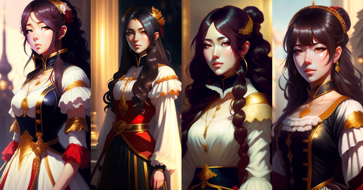 Lexica - Baroque oil painting anime key visual full body portrait ...