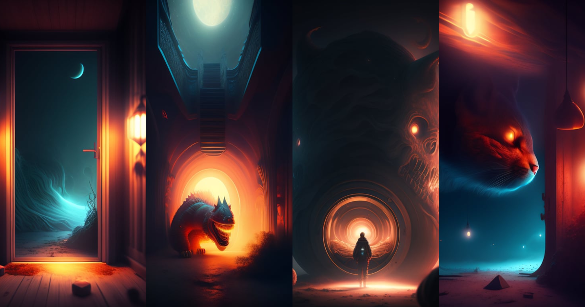 Lexica - Monster inside a liminal space of nightmares, dynamic lighting ...