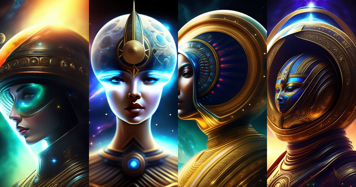 Lexica - Ancient alien, face, deep space, super technology, spaceship ...