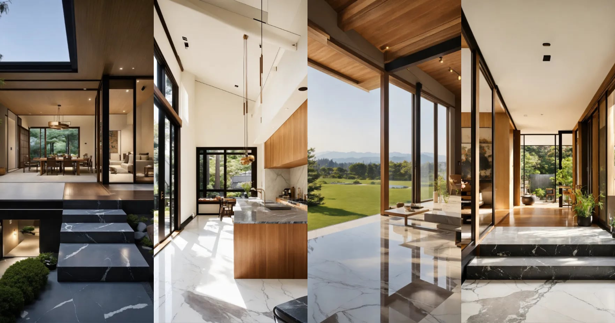 Lexica - Japanese american modern style house combine into one level ...