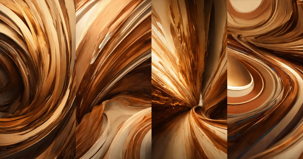 Lexica - Brown and cream abstract art, 2k, 4k, 8k, hdr, highres ...