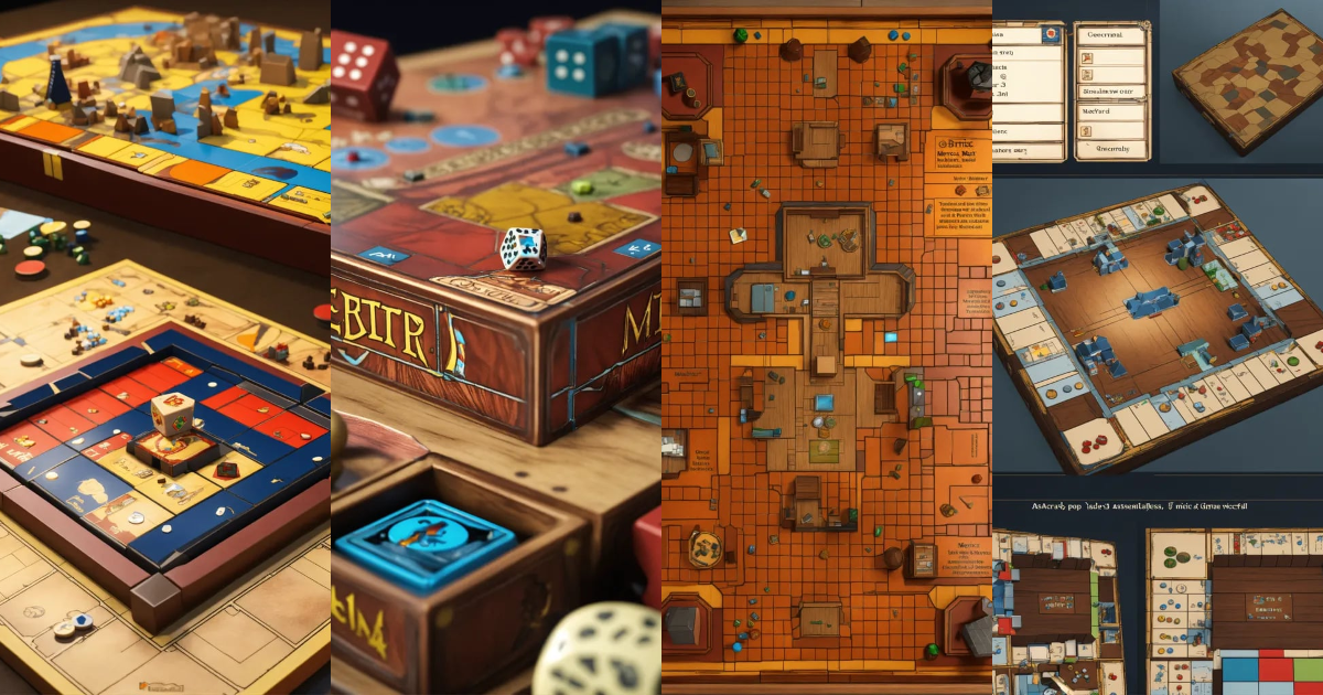 Lexica - Create detailed 3D models of a board game named 'Metric',with ...