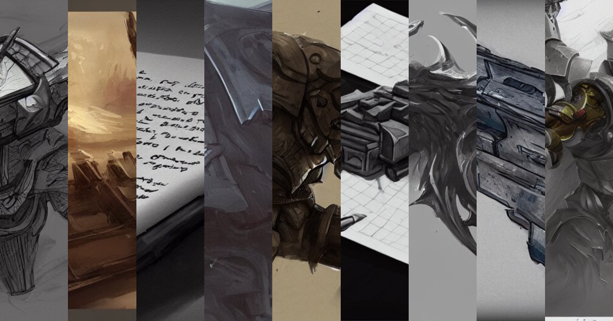 Lexica - Device to write on paper, concept art, sci - fi weapon, artstation