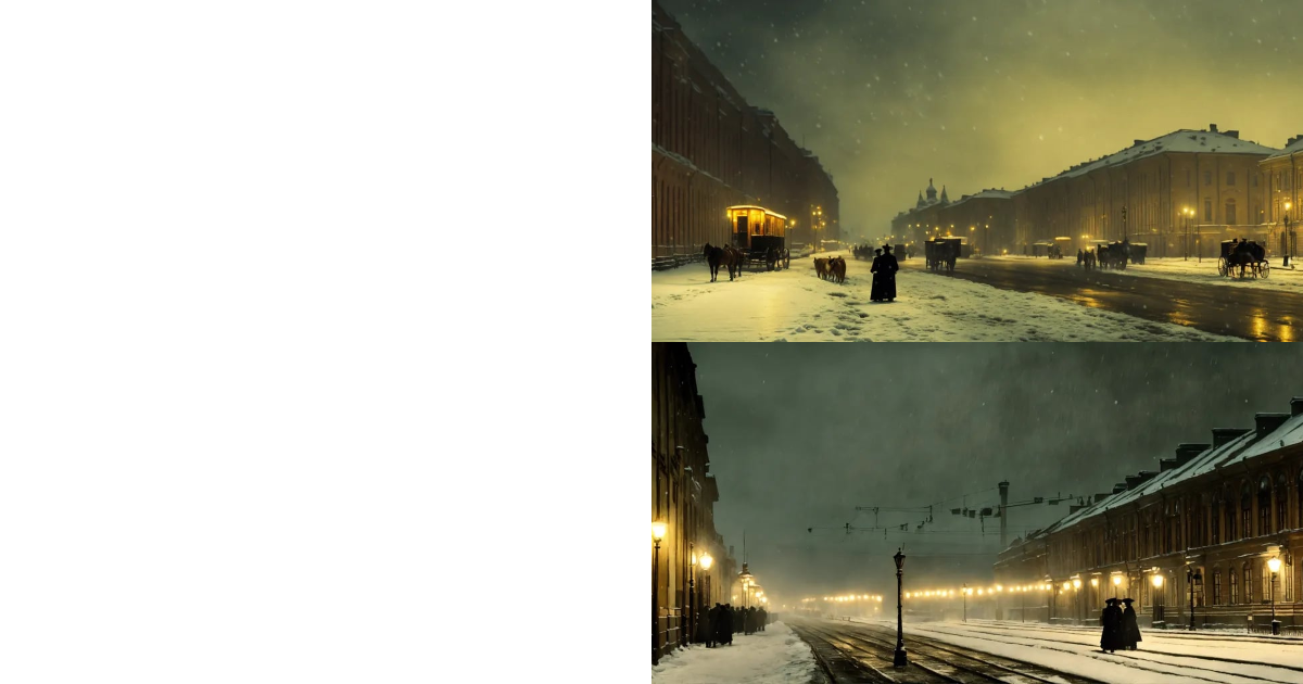 Lexica - 1870. Liteyny Prospekt in St. Petersburg. Style is a beautiful ...