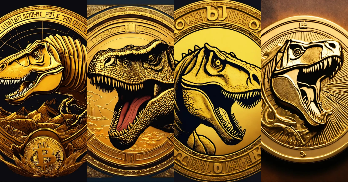 Lexica - A simple, golden image of a Bitcoin in the center of which you ...