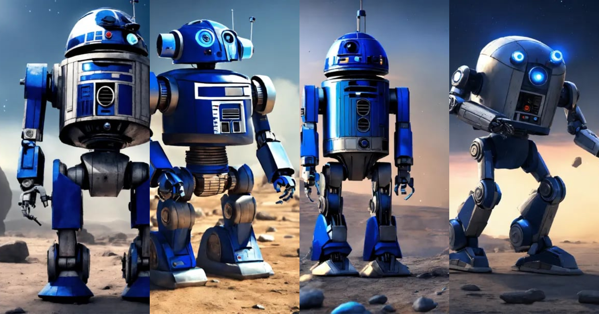 Lexica - Robot from star wars standing on moon, rocks around, hdr ...