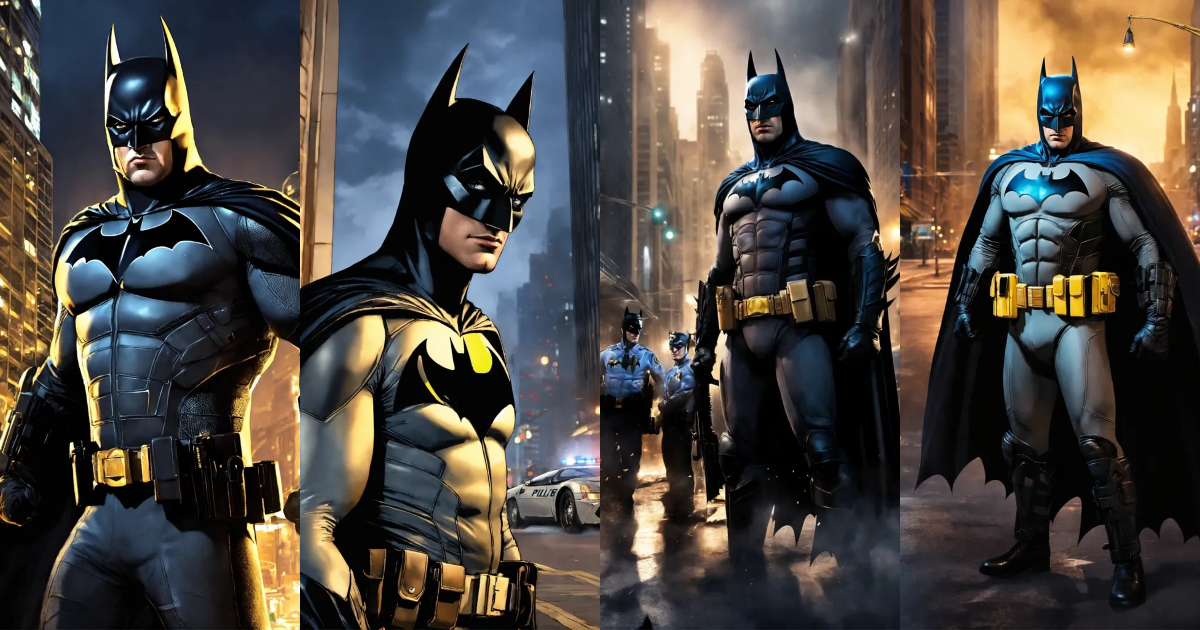 Lexica - Realistic, batman becomes a police, catch the thief, amazing ...