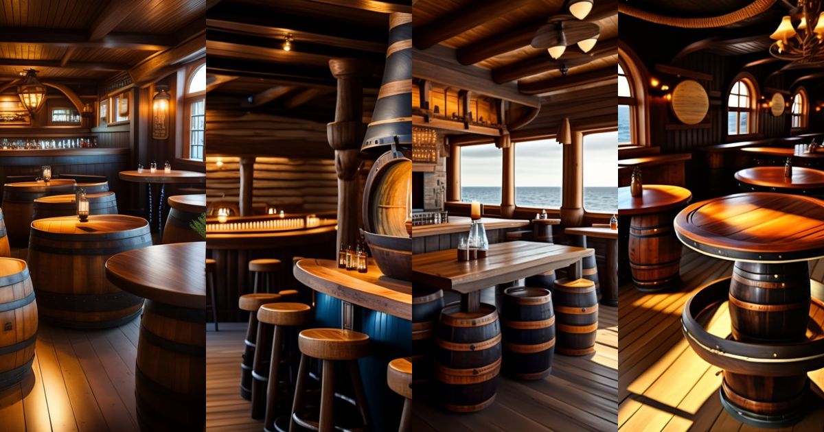 Lexica - A serene and peaceful Tavern with a nautical theme. The walls ...