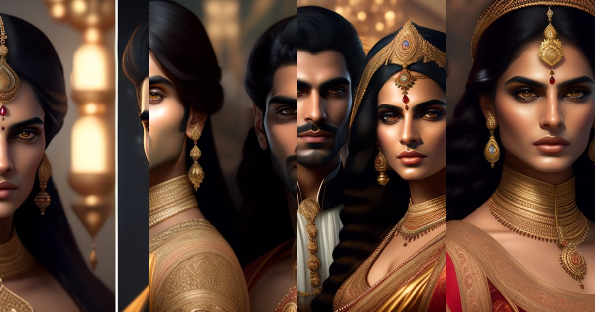 Lexica - A portrait of handsome young male indo-persian satan and his ...