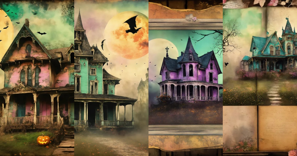 Lexica - Shabby chic dreamy mist pastel junk journals Halloween Junk ...