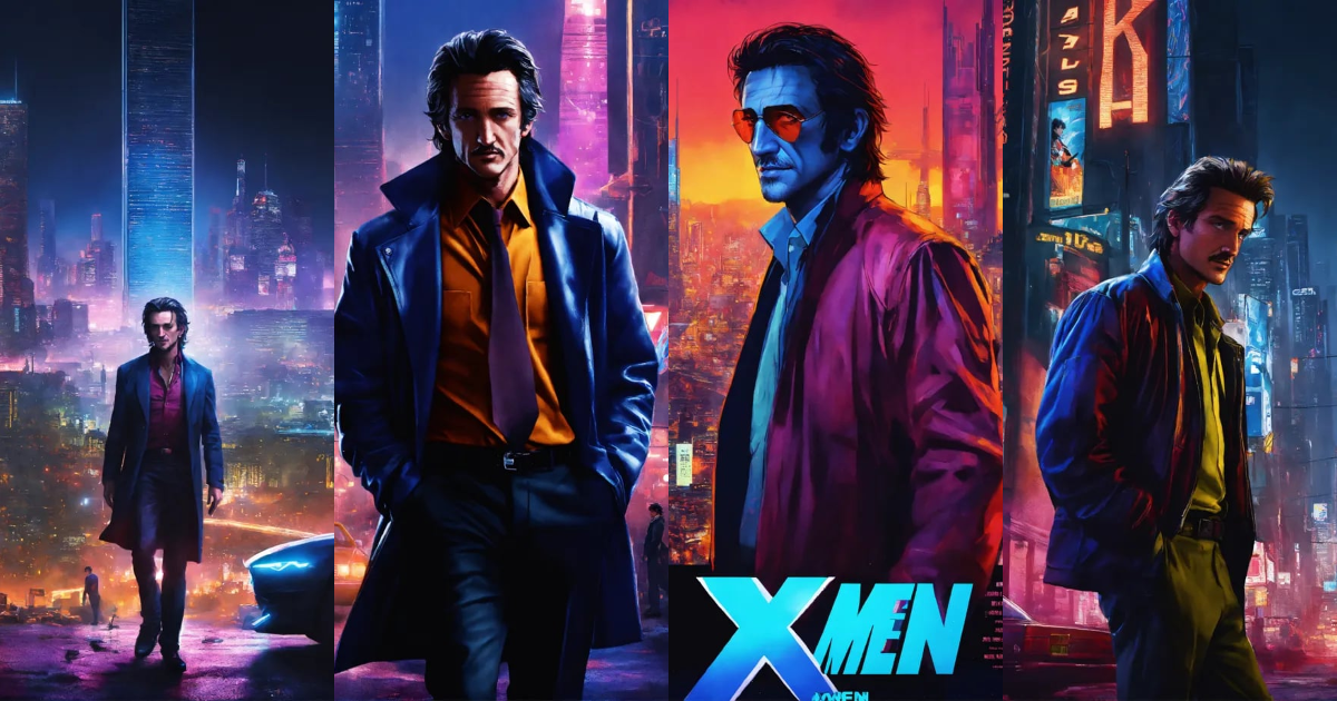 Lexica - Sean Penn is Nightcrawler of X-Men in a cyberpunk Metropolis ...