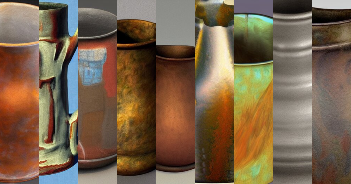 Lexica - Impressionist symetrical paris steel jug, by egon schiele and ...
