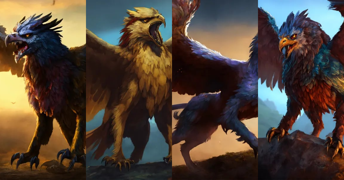 Lexica - An undead griffin