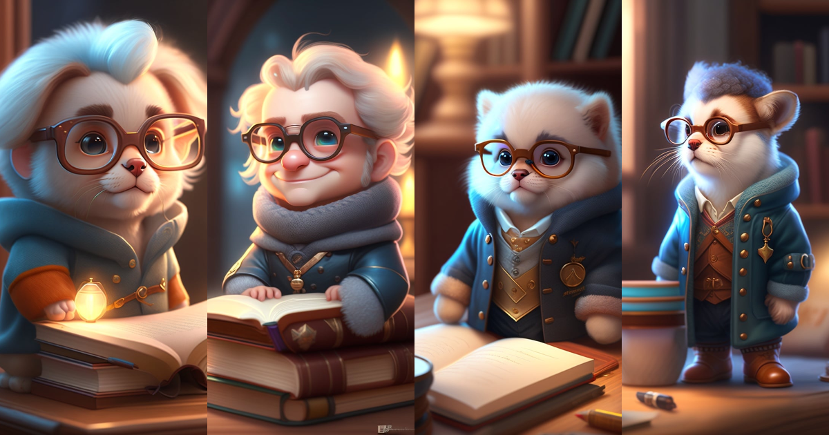 Lexica - Cute small Isaac Newton, cozy indoor lighting, artstation ...