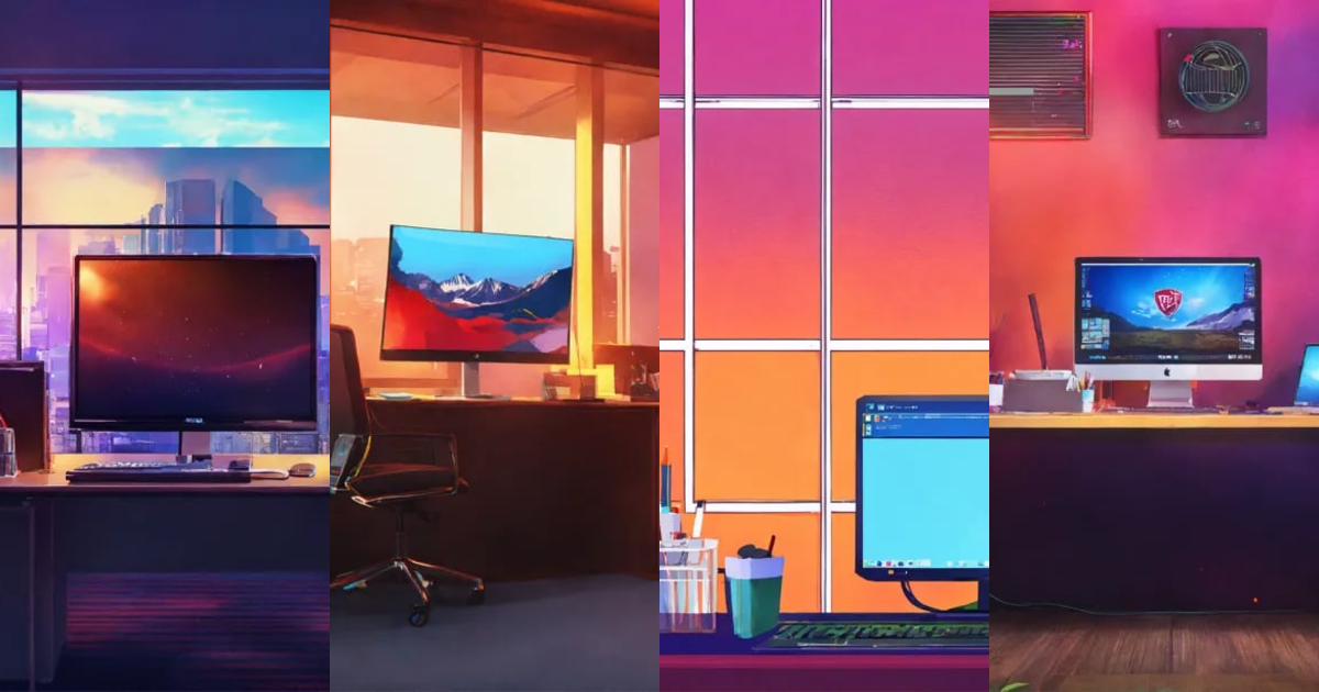 Lexica - Streamer office background