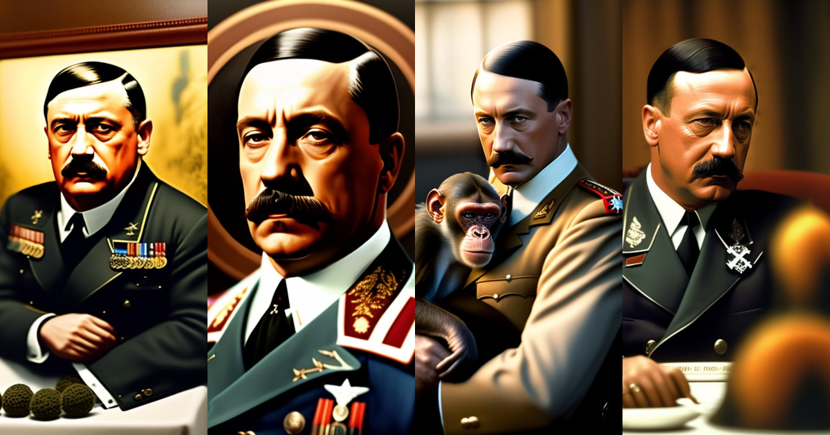 Lexica - Hitler as a monkey