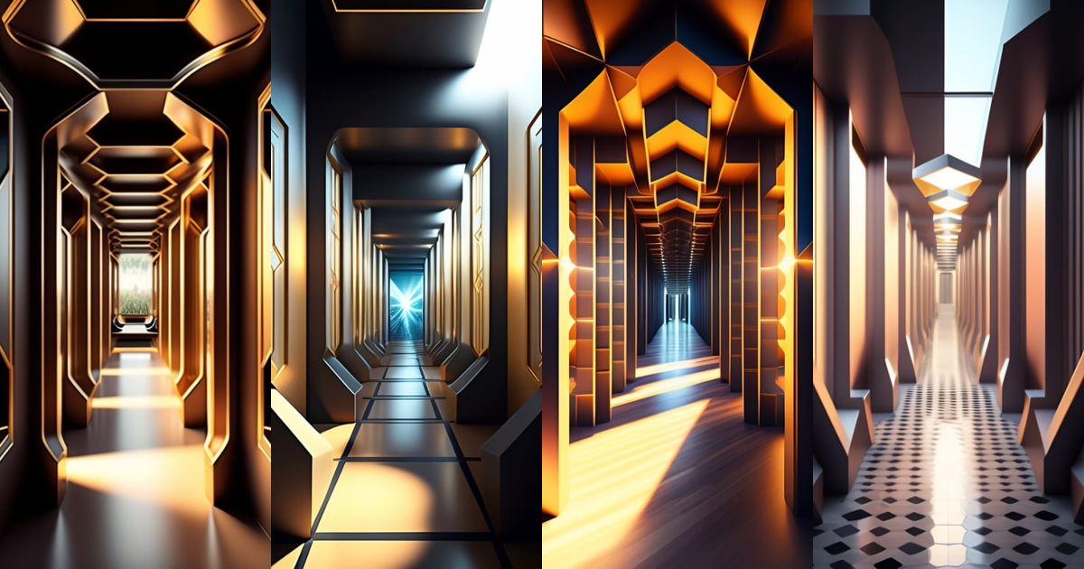 Lexica - Infinite escher-style multidimensional corridors that are ...