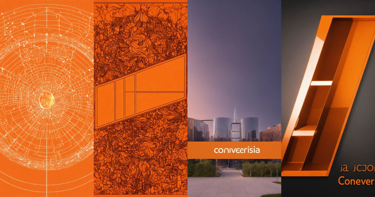 Lexica - IA, conversia logo in orange