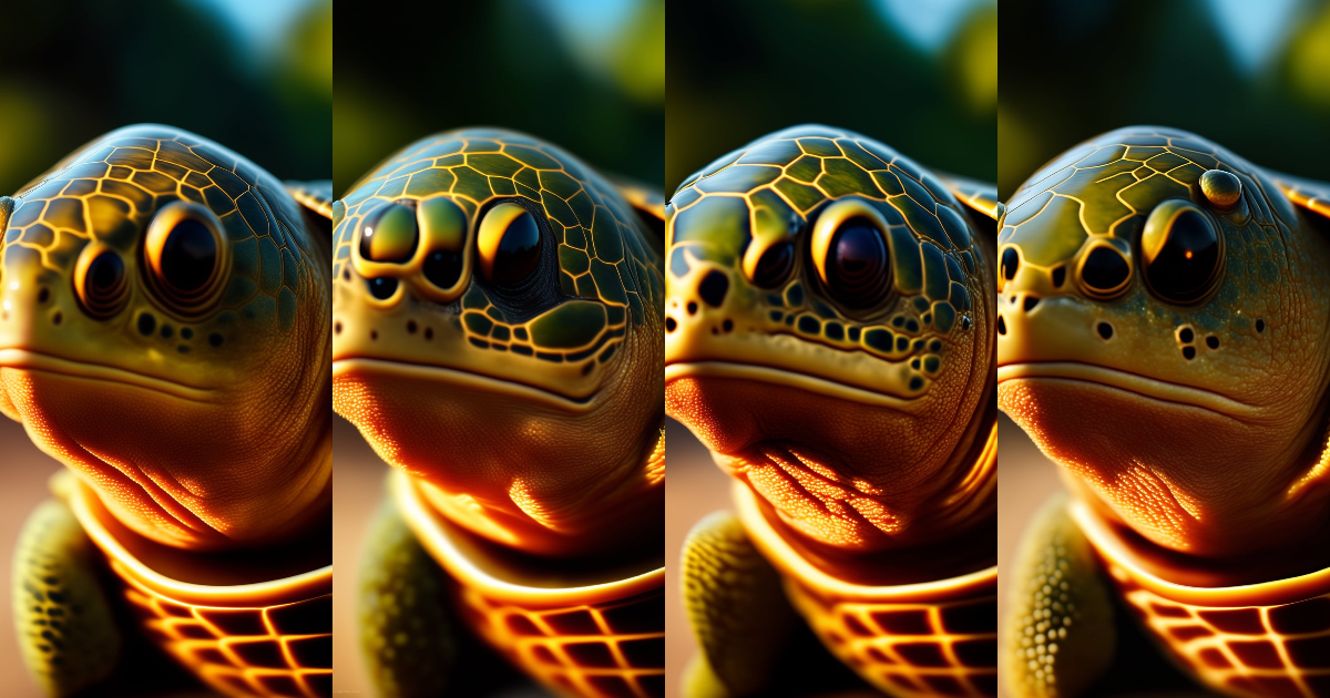 Lexica - Portrait of a turtle Pixar style