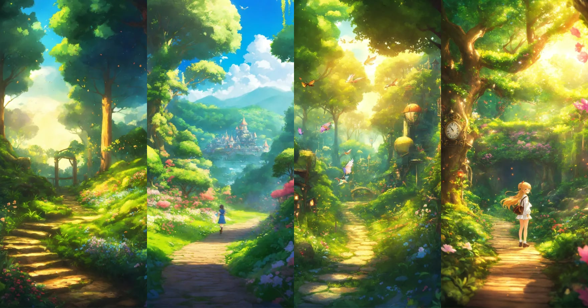 Lexica - Magical dream land anime forest adventure epic dreamland