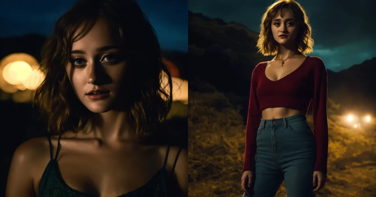 Lexica - Ella Purnell as a beautiful breathtaking wooing scampy serial ...
