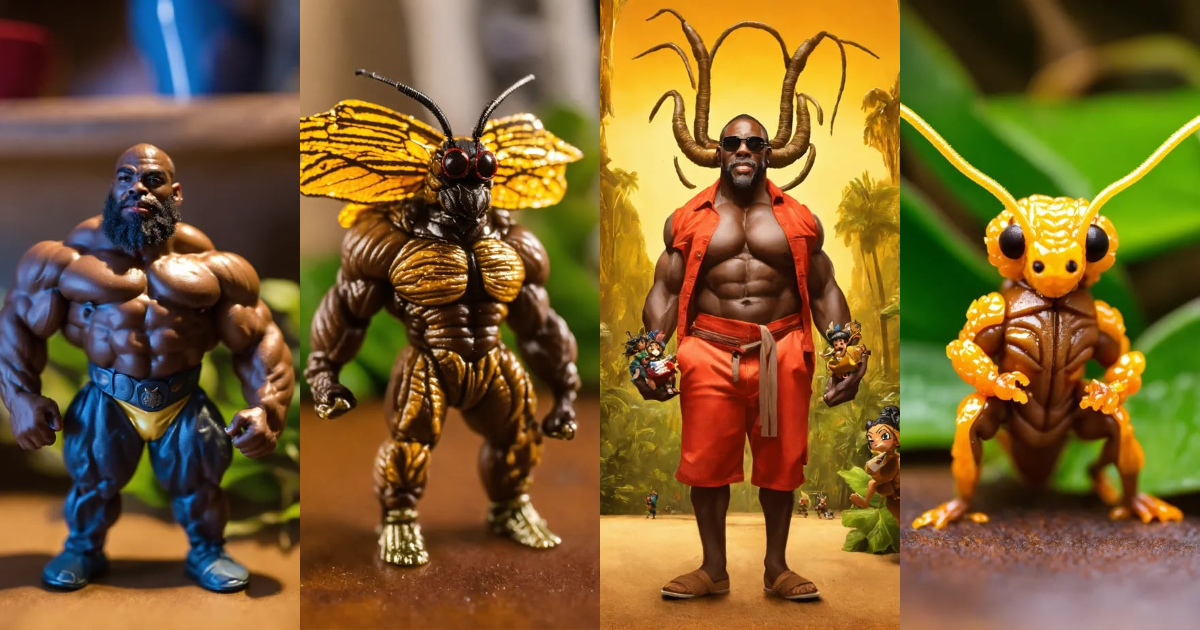 Lexica - 1 inch Bug size Shrunk tiny shrinking micro Rapper fairy toy ...