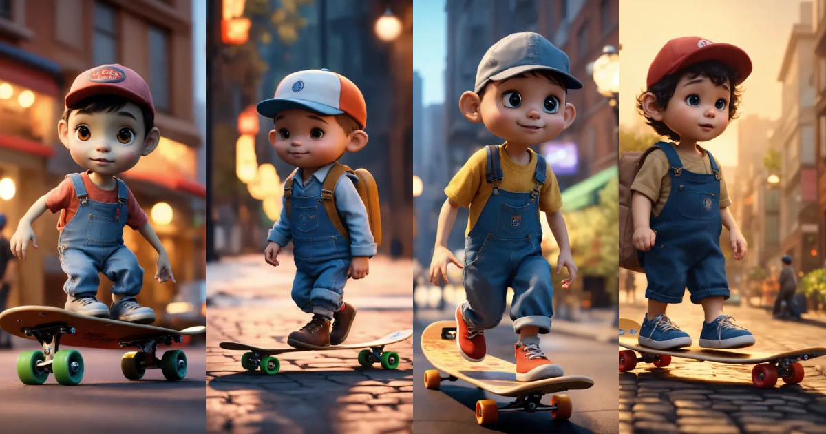 Lexica - Cute little humanoid earthman, dressed with dungarees, shoes ...