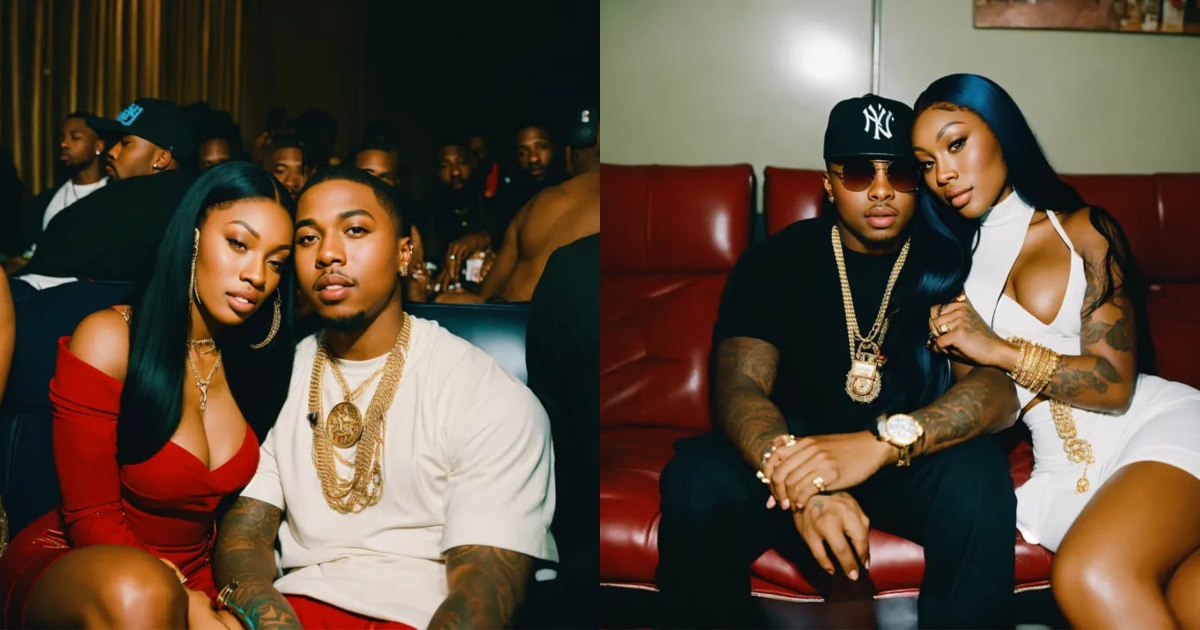 Lexica - Candid of megan thee stallion sitting on rapper nas's lap back ...