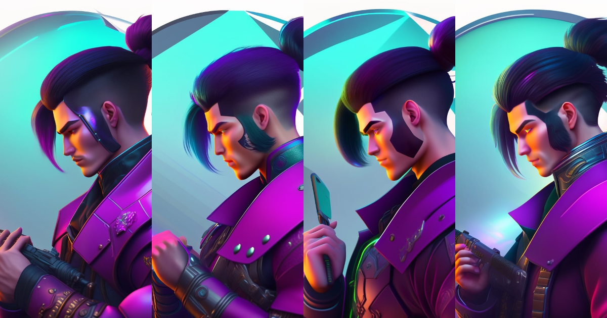 Lexica - Color photo of an alienated male modern herald in the style of ...