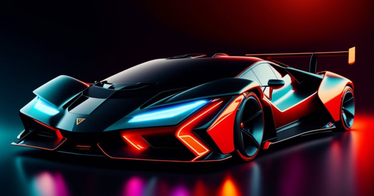 Lexica - Closeup!! isometric macro photo of concept lamborghini ...