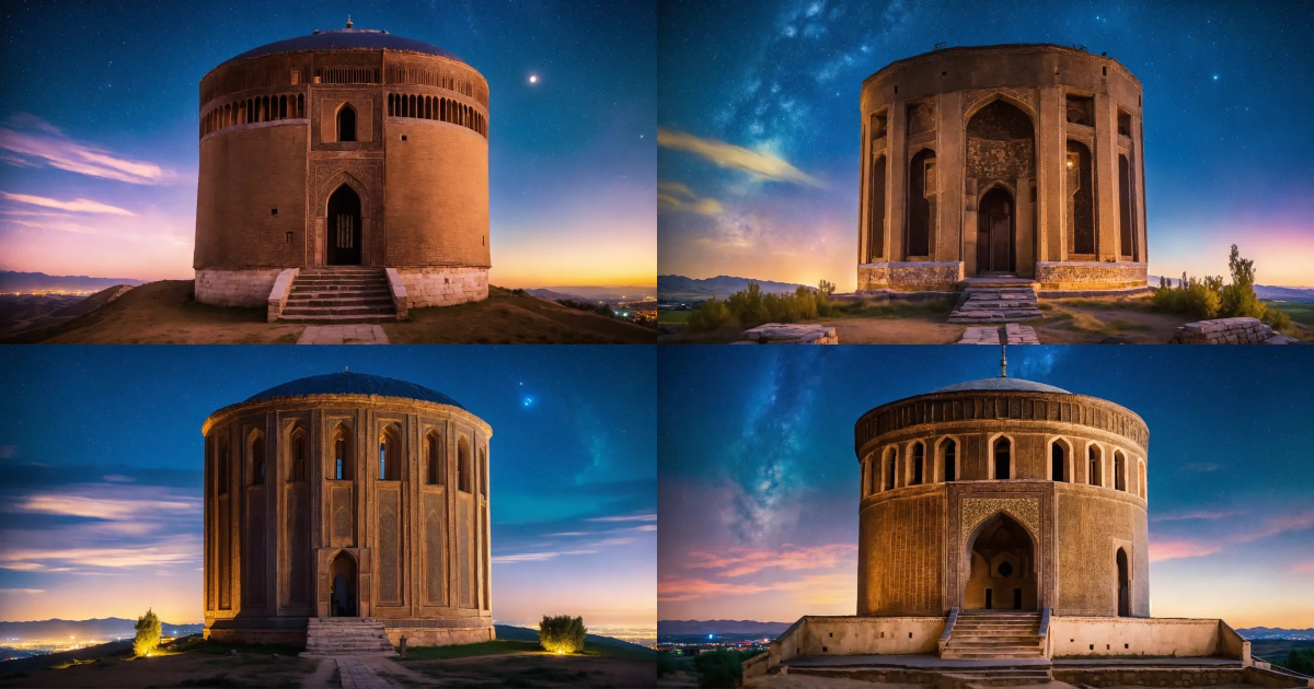 Lexica - Background, night, 8k, epic, stars, old history, Ulugbek ...