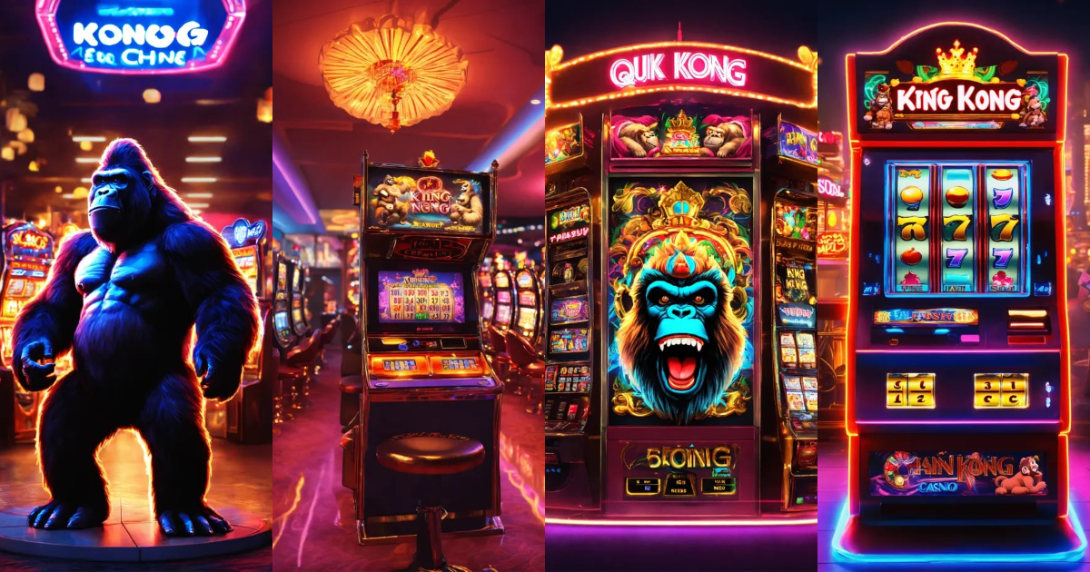 Lexica - 3D CUTIE Q VERSION CHARACTERS KING KONG SLOT MACHINE AND ...