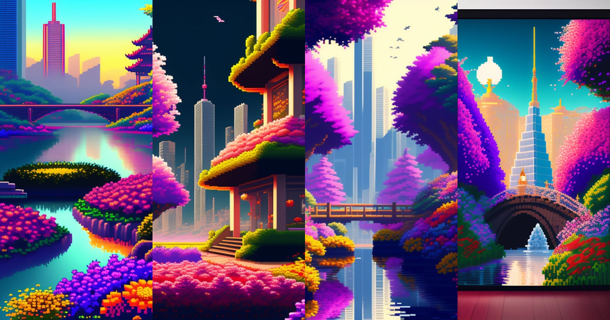 Lexica - Pixel art tokyo. 3d pixel art 4k wallpaper. incredible pixel ...
