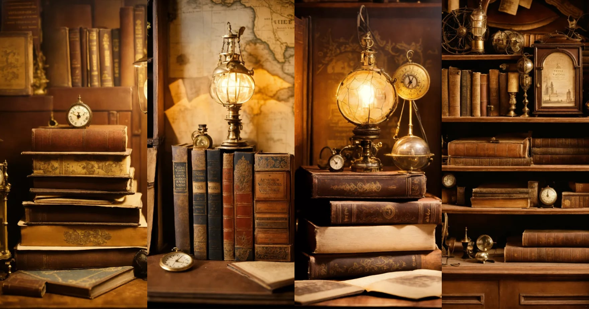 Lexica - A mini enchanted world is born among old books on a Victorian ...