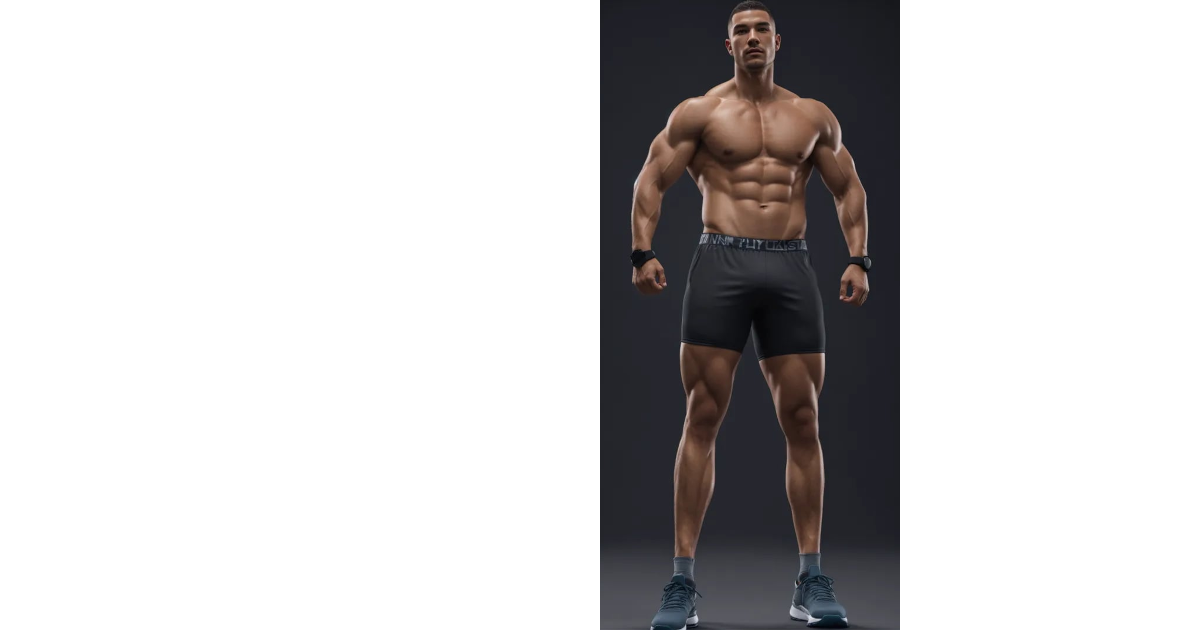 Lexica - Underweight man fitness wear, full body, studio photo, hyper ...