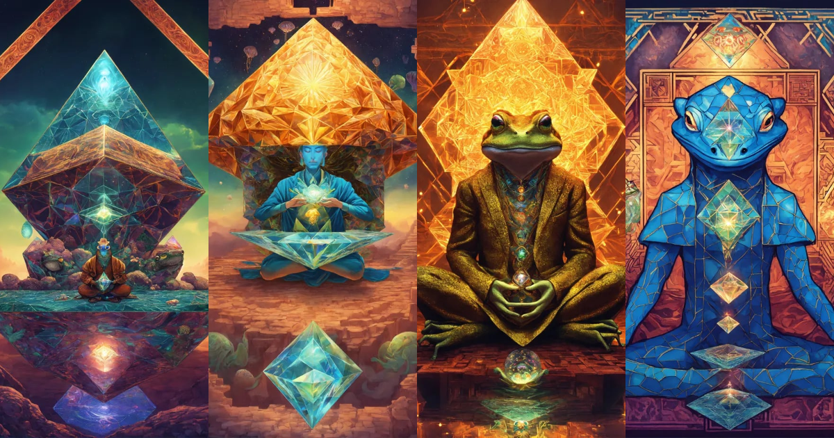 Lexica - Diamond Toad That is Zen master that is meditating in a ...