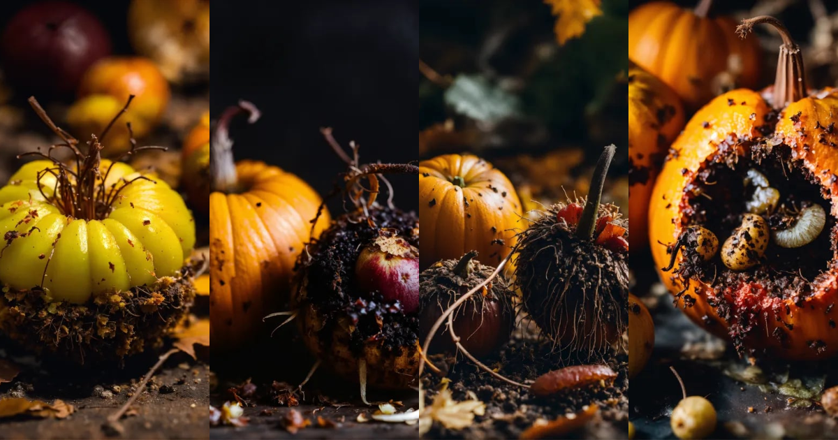 Lexica - Dark creepy ugly Autumn macro photography of dirty and filthy ...