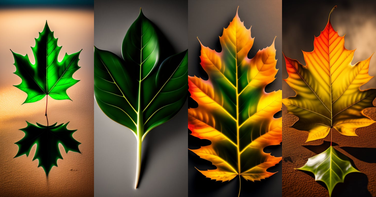 Lexica - Only leaf on base, black background, photograph,