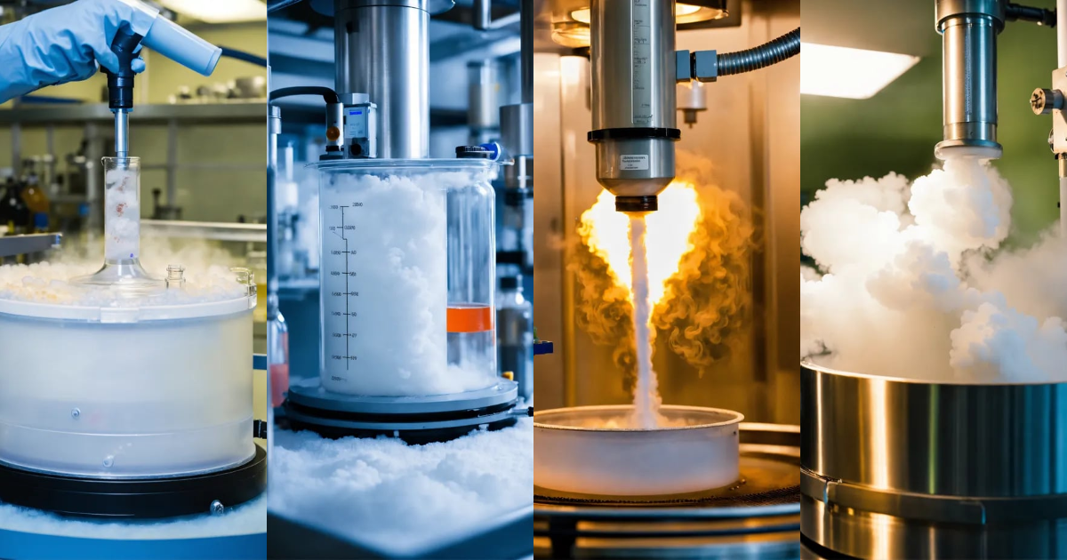 Lexica - Storage of biological material under liquid nitrogen vapor in ...