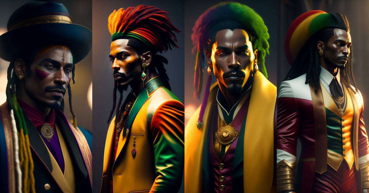 Lexica - Rasta Joker, 8k portrait, highly detailed, beautiful, model ...